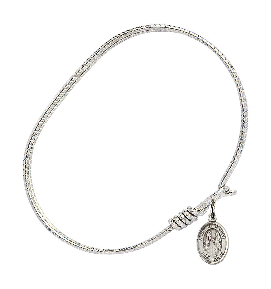 9041 St. Genevieve Bangle Bracelet, Available in multiple sizes and de – Church Supply Warehouse
