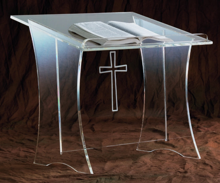 Acrylic Table Top Lectern Top and Cross - 3310 – Church Supply Warehouse