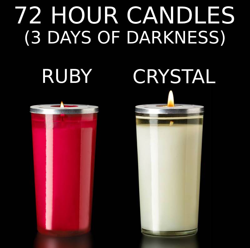 3 DAYS OF DARKNESS - 72 HOUR CANDLES – Church Supply Warehouse