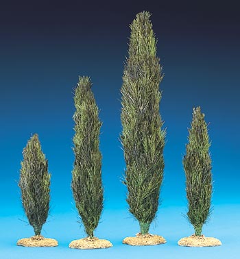 54601 4 Piece Cypress Tree Figures – Church Supply Warehouse