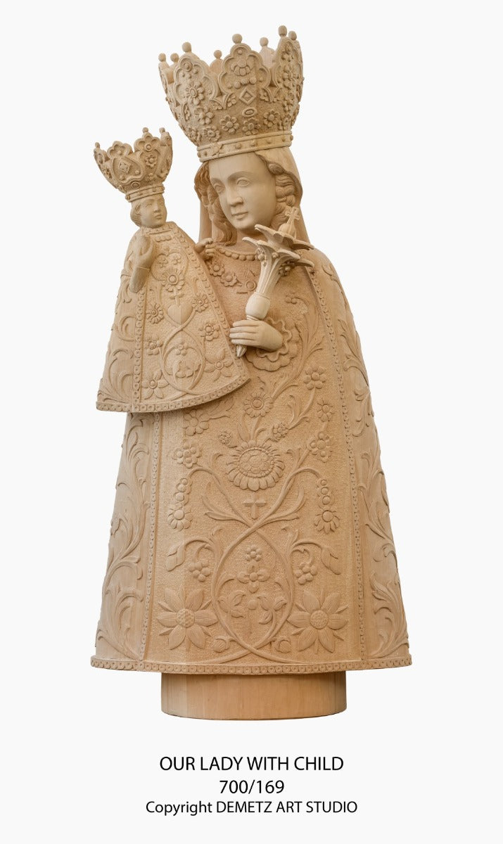 WOOD CARVED OUR LADY OF ALTOTT – Church Supply Warehouse