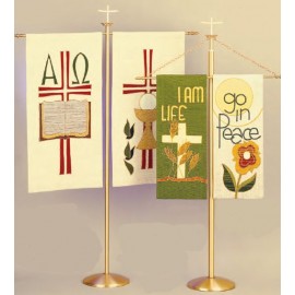 76BA15 Processional Banner Stands – Church Supply Warehouse