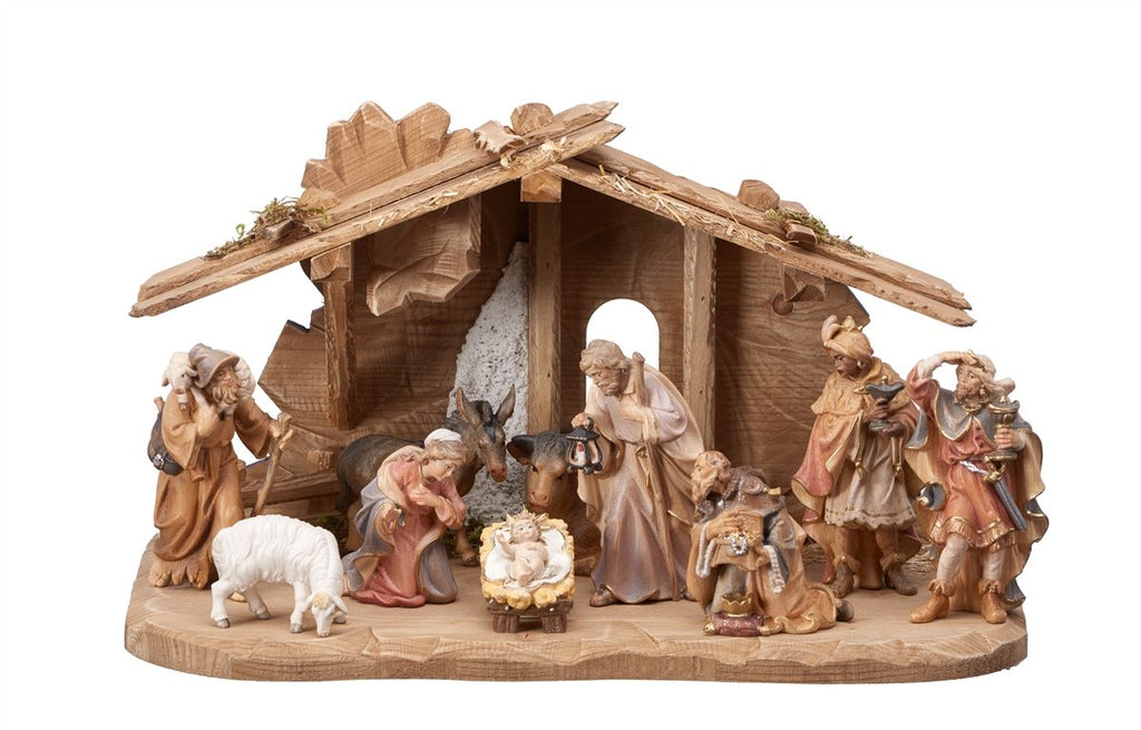 Zirbel Nativity Set - 12 pieces - Tyrol Stable - 785714 – Church Supply ...