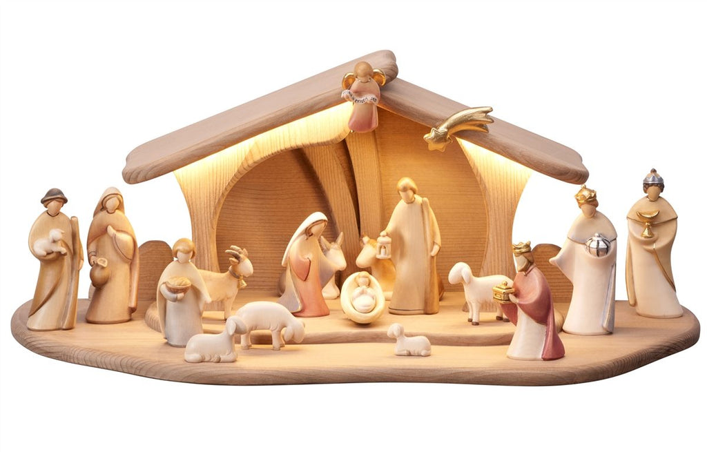 Leonardo Nativity Set - 20 pieces - Luce Stable with LED - 910857 ...