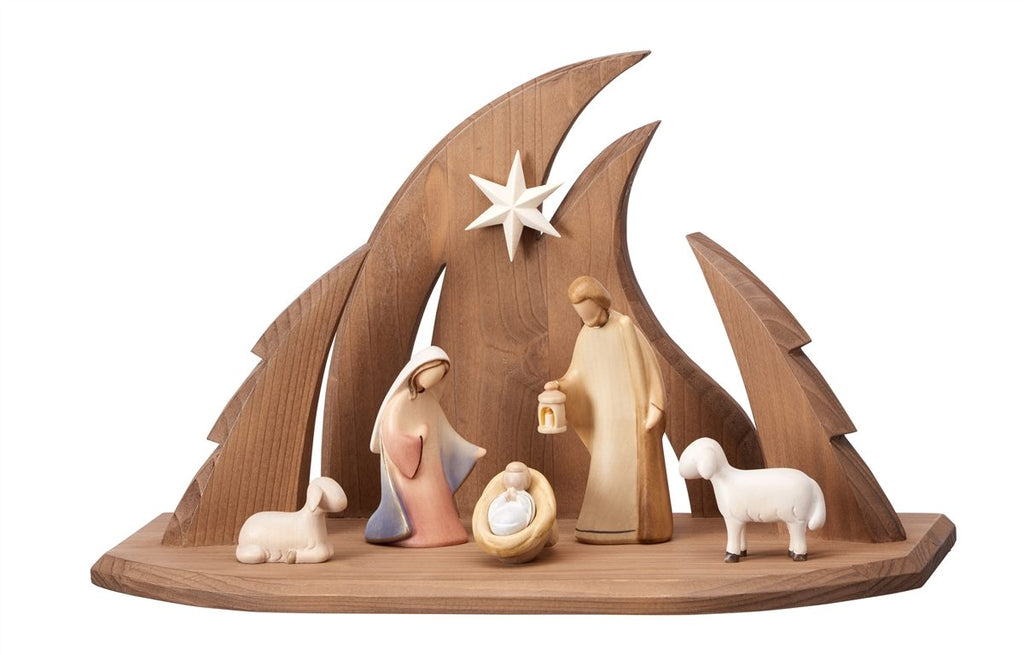 Leonardo Nativity Set - 7 pieces - Ambiente Stable - 910859 – Church ...