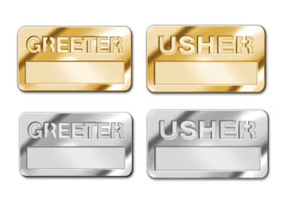 Greeter/Usher Name Badges – Church Supply Warehouse