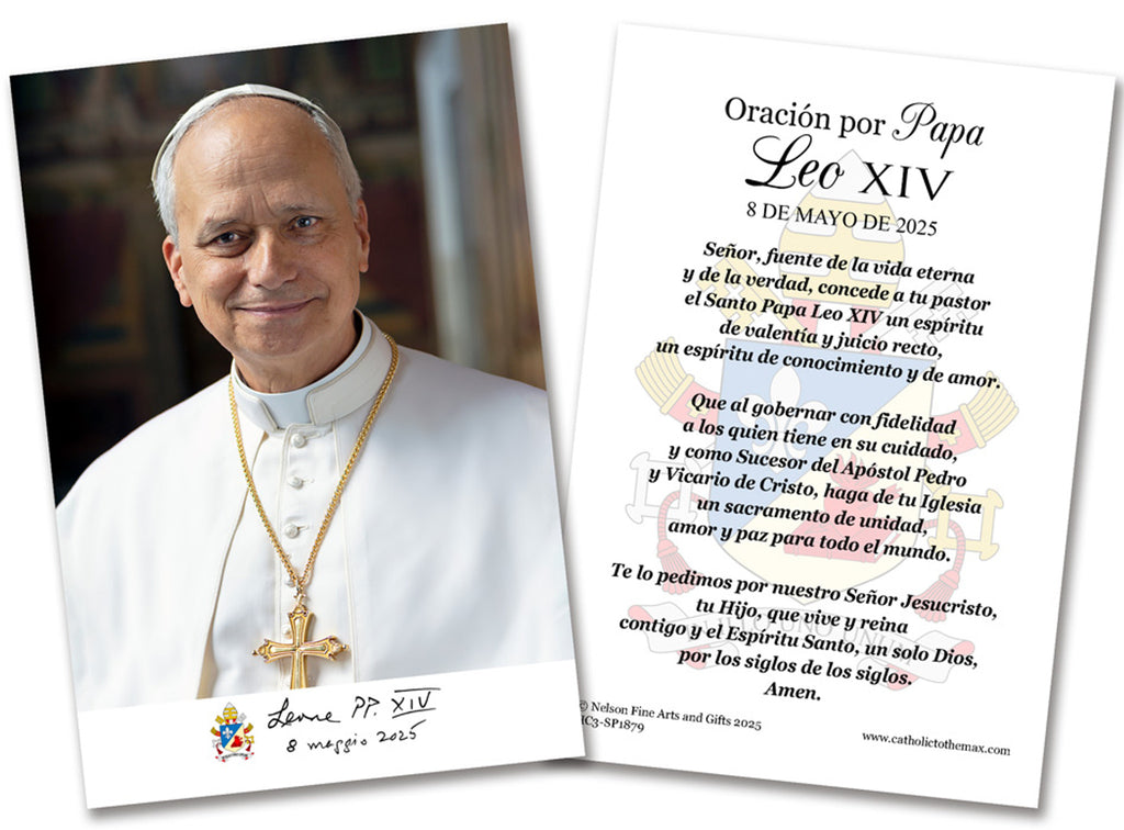 [Spanish] Pope Leo XIV Formal Portrait Holy Card - HC3-SP1879-PRT ...