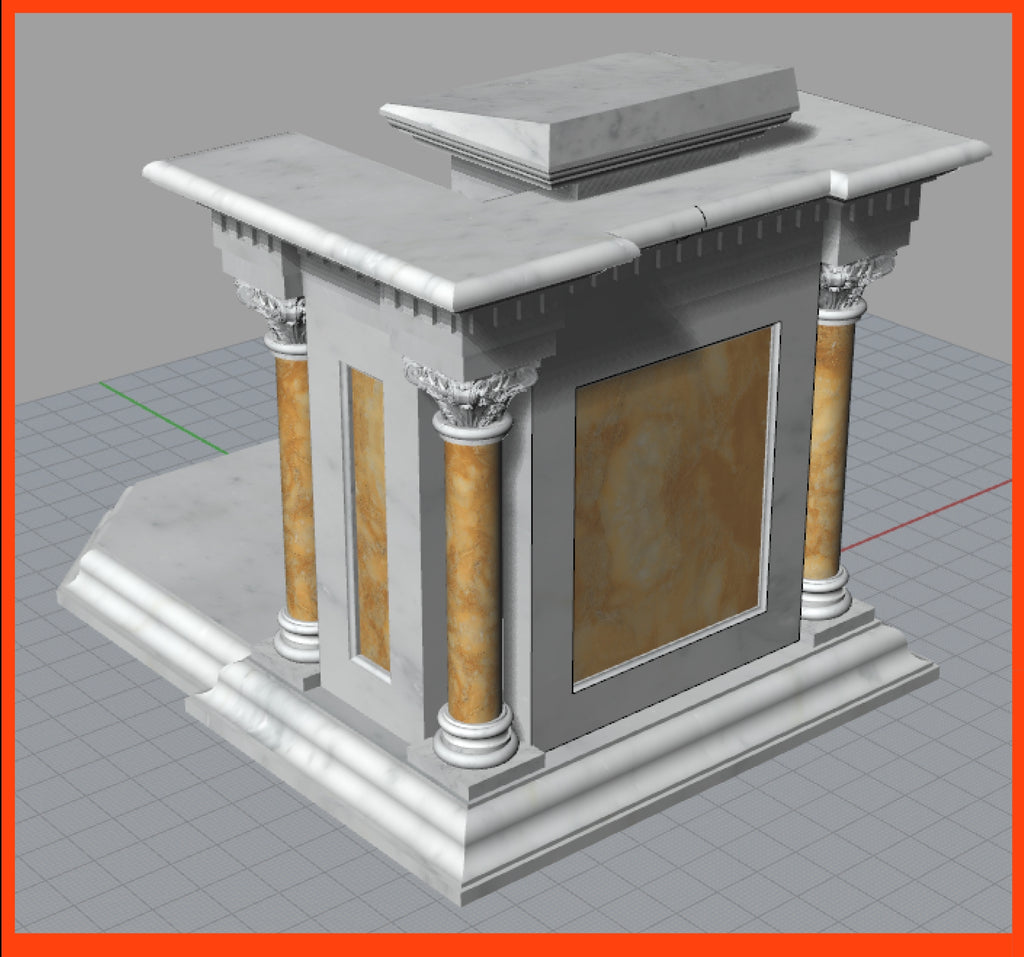 Custom Marble Ambo - CC02-AMBO2 – Church Supply Warehouse