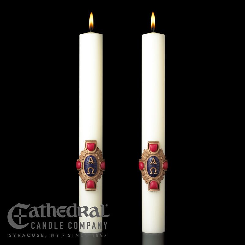 Complementing Altar Candles for Christ Victorious Paschal Candle - CC ...