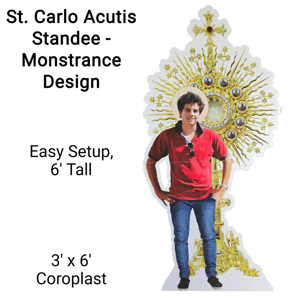 St. Carlo Acutis - Lifesize Standee with Monstrance - 6'H - CI-CA-M-ST ...