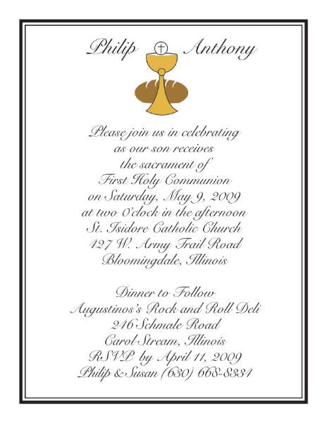 WRGINV Personalized Communion Invitations – Church Supply Warehouse