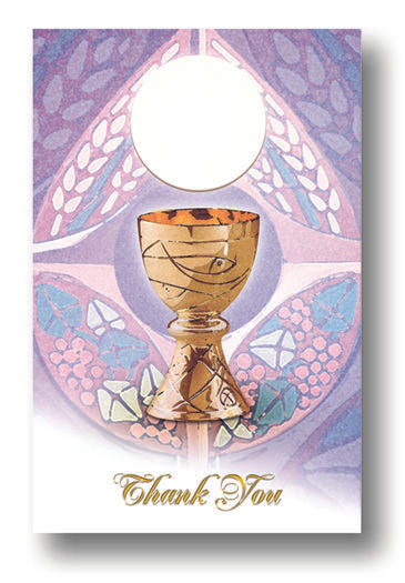First Communion Thank You Notes - CT-4210 – Church Supply Warehouse