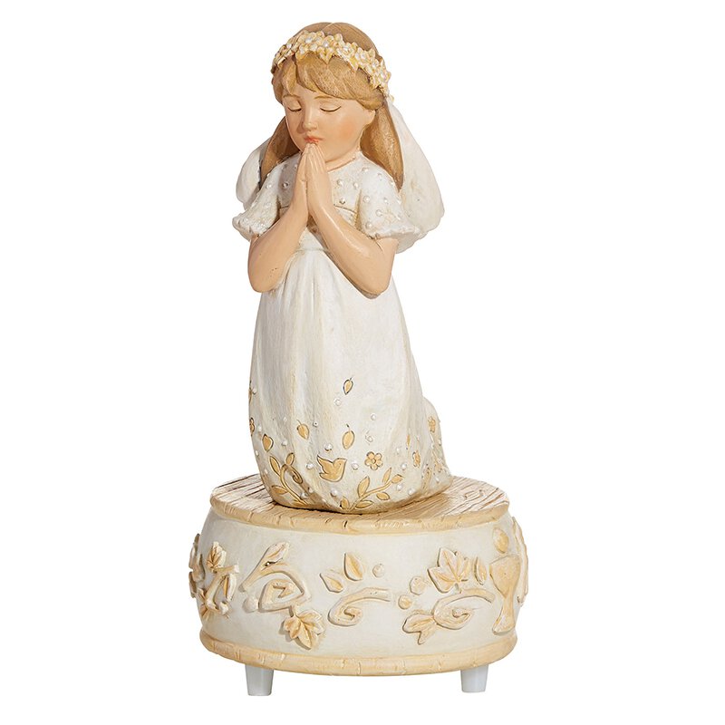 Remembrance of Me First Communion Musical Figurine - Girl - D1024 ...