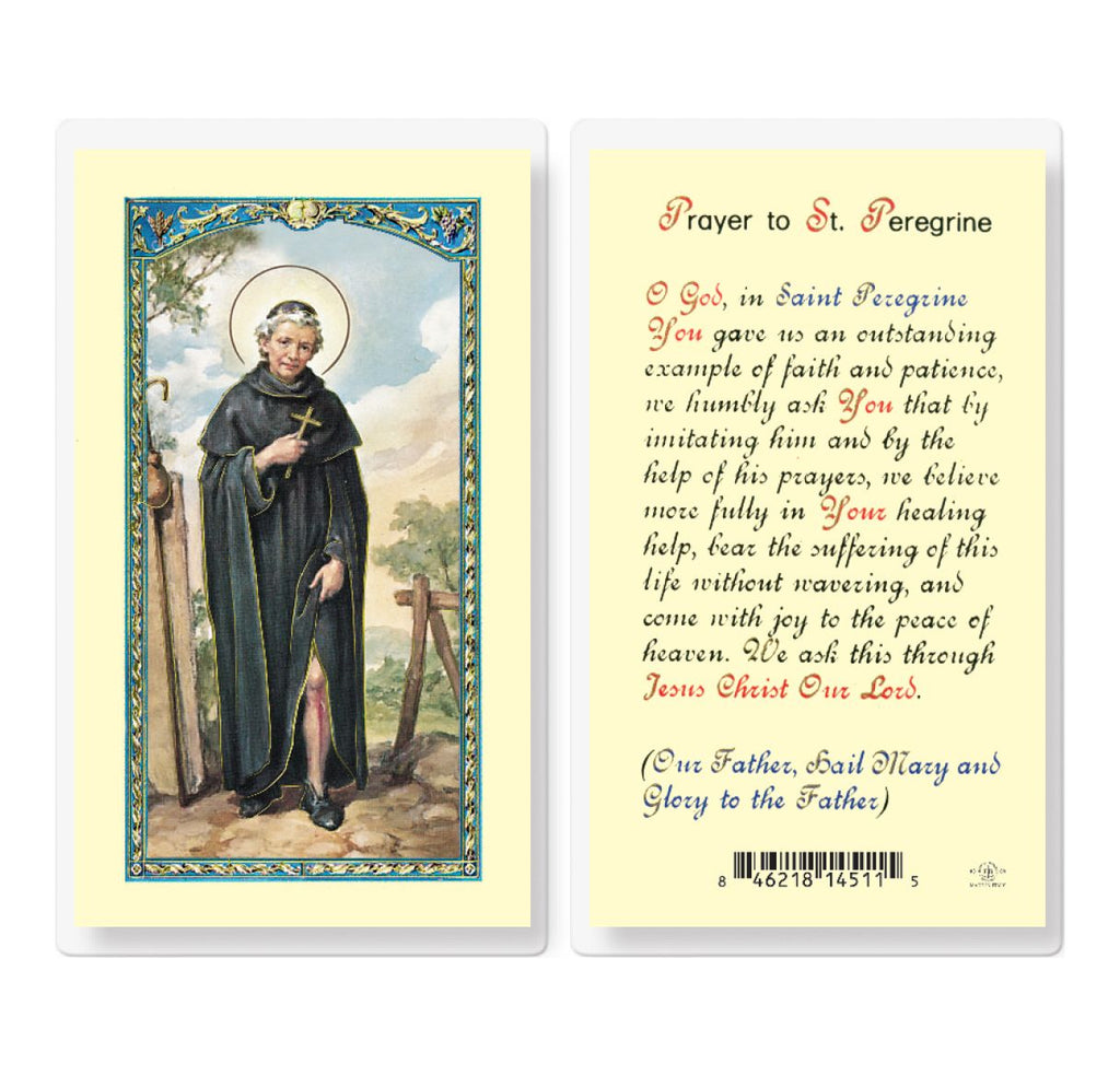 Prayer to St. Peregrine [Cursive Font] - Holy Card - E24-515 – Church ...
