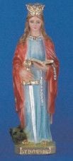 IP8DY St. Dymphna Statue 8" – Church Supply Warehouse