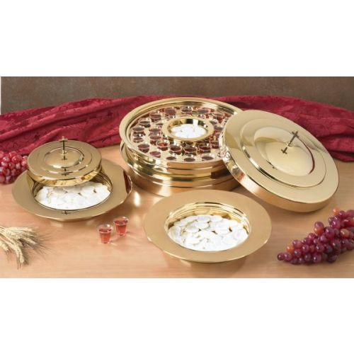 PCPD378 Brass Tone Stainless Steel Communion Ware – Church Supply Warehouse