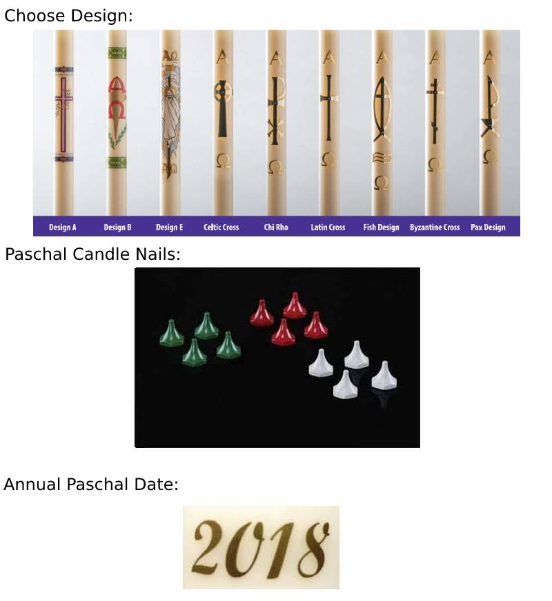 Paschal Candle Shells - LUXMUNDICS – Church Supply Warehouse
