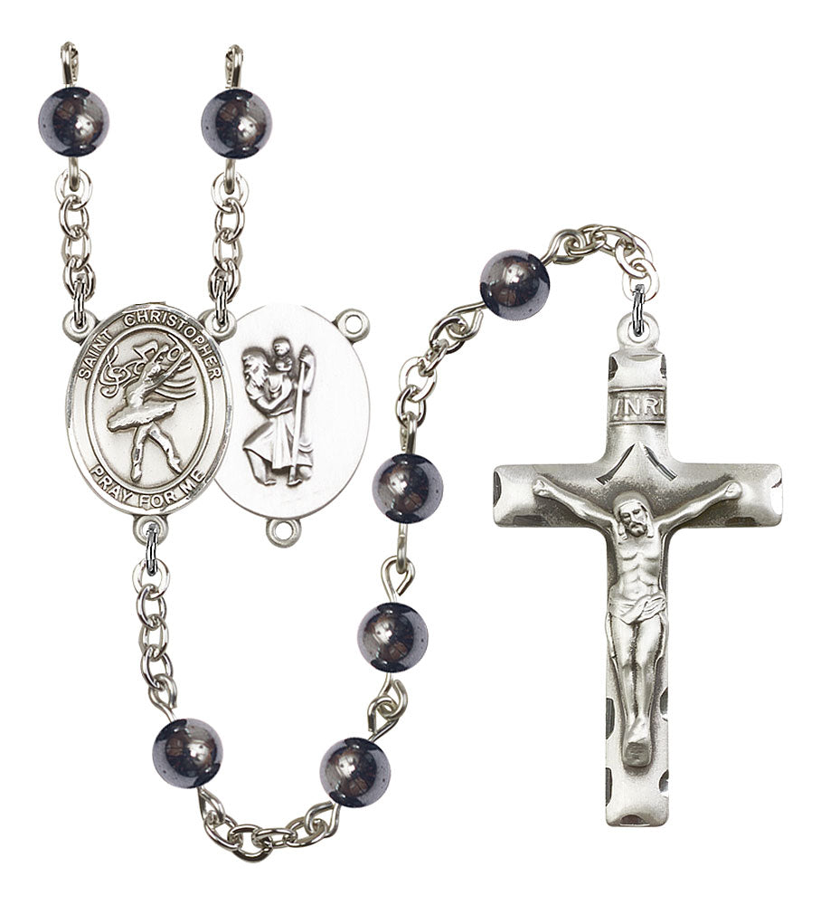 8512-Mens St. Christopher / Dance Rosary, Available in 7 Colors ...