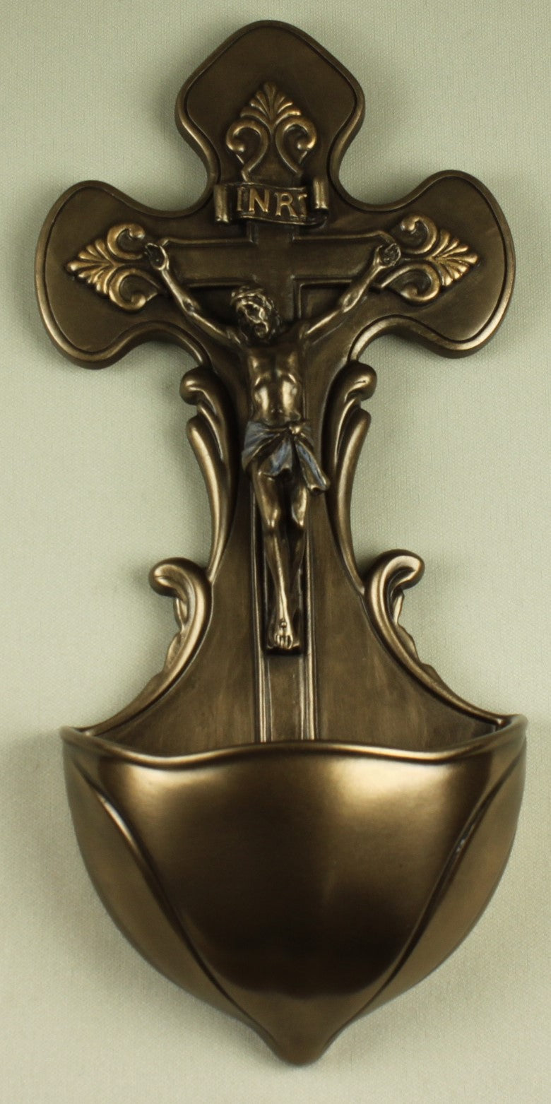 SR-75763 Cast Bronze Crucifix Font – Church Supply Warehouse