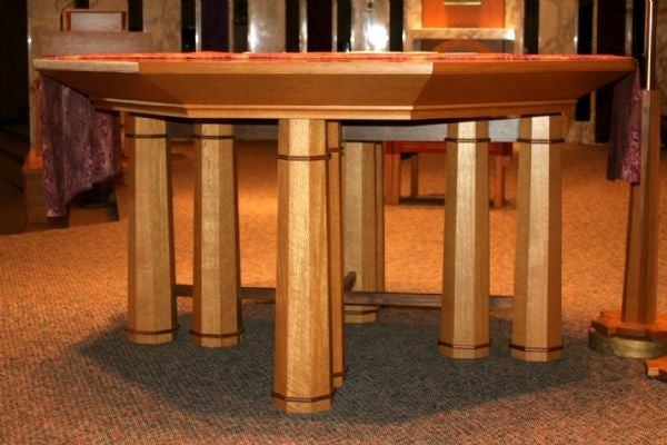 DH-AL-SE01 Octagonal Altar – Church Supply Warehouse