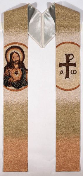 ST015 Sacred Heart of Jesus Priest Stole – Church Supply Warehouse